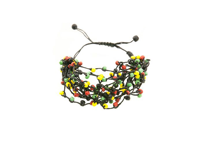 Bracelet bresilien Rasta -perles couleurs reggae- Bracelet de l' Amitié