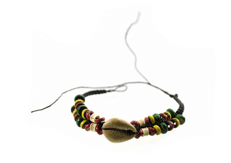 Bracelet rasta tresse brésilienne perles coquillage cauris- Bijoux avec ...